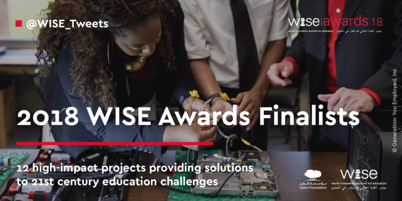 Generation Selected as WISE Awards 2018 Finalist – Generation