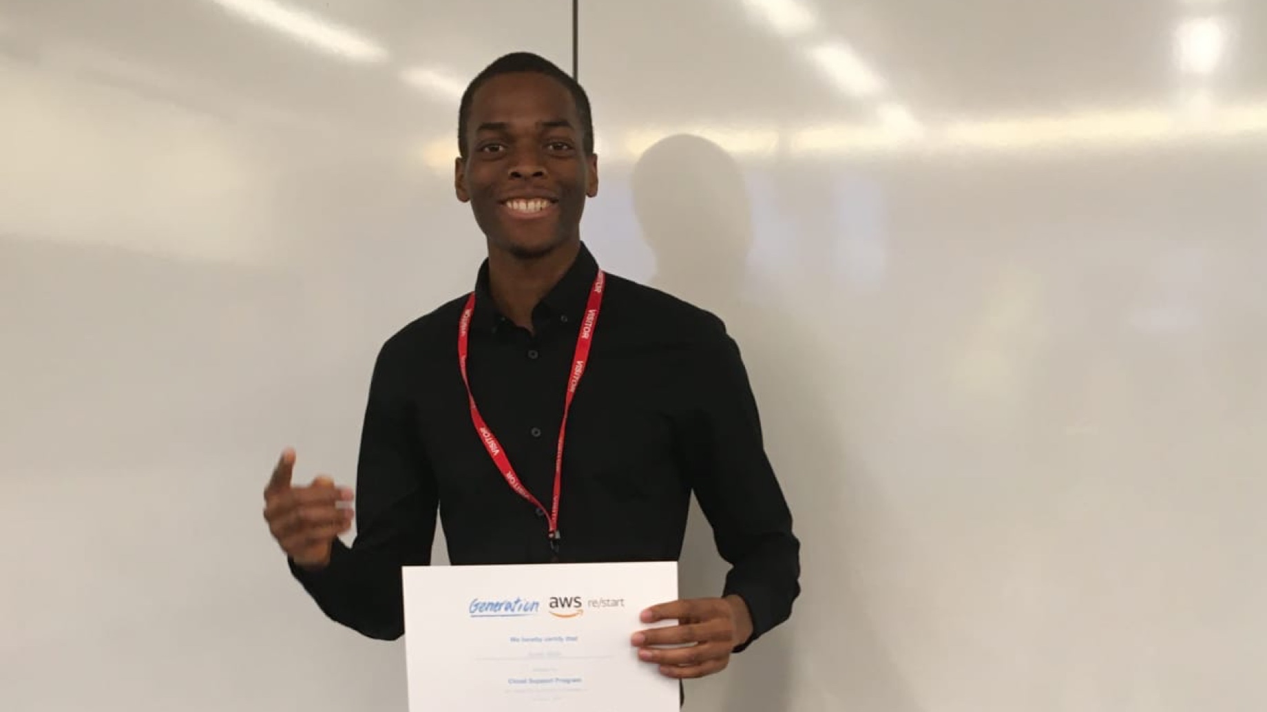 Aaron’s Story: Generation – AWS re/Start Program 2020 | Generation