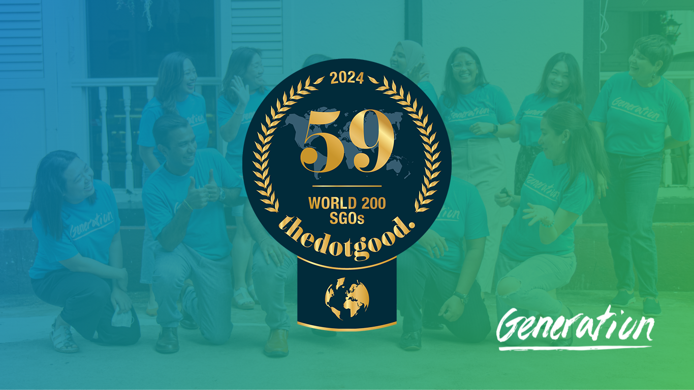 Generation ranks #59 in 2024 list of top 200 social good orgs | Generation